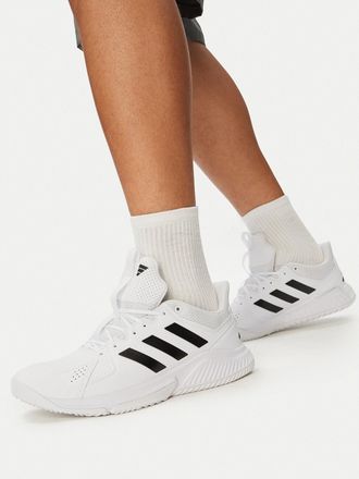 adidas Hallenschuhe adidas Court Flight Indoor Shoes JR9576 Wei&szlig;
