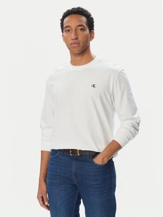 Calvin Klein Jeans Longsleeve Easy LV04RD247G Wei&szlig; Regular Fit