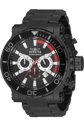 Invicta Coalition Forces 50227 Herrenuhr - Quarzwerk - Edelstahl mit schwarzem Zifferblatt - 52 mm