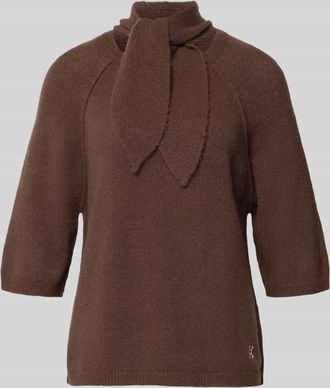Smith & Soul Strickshirt mit Schal und Rundhalsausschnitt