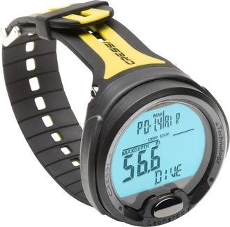 Cressi KS770051 Leonardo Dive Computer, Schwarz/Gelb