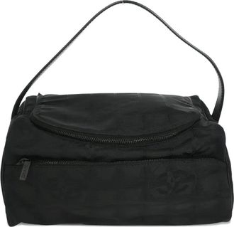 Chanel 2001-2003 Reisetasche mit Travel Line Jacquard - Schwarz