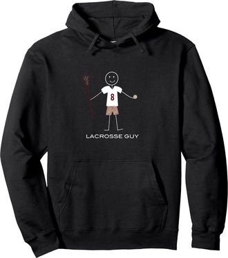 Whyitsme Design Lustiger Lacrosse Guy, Lacrosse-Spieler f&uuml;r Jungen Pullover Hoodie