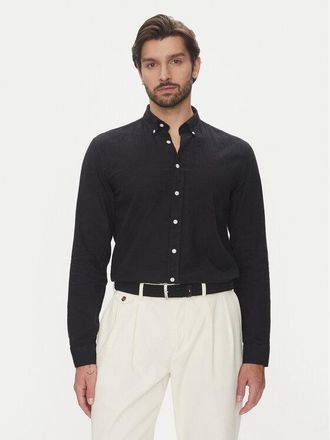 Lindbergh Lindbergh Hemd 30-203344B Schwarz Relaxed Fit