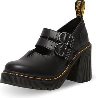 Dr. Martens Plateforme Eviee pour Femme, Sendal Noir, 38 EU