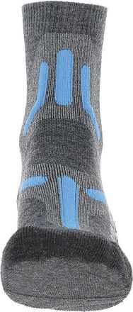 UYN Damen Trekking 2In Merino Socken, Mid Grey/Turquoise, 39/40
