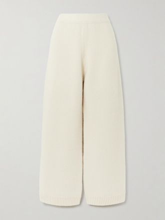 Calle Del Mar Pantalon Large En Cachemire - Crème
