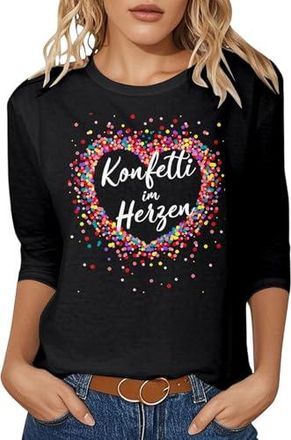 Generic T-shirt &agrave; manches longues basique pour femme - D&eacute;contract&eacute; - Col rond - Doux et confortable - Manches longues - Haut ample - Motif floral - Tunique - 