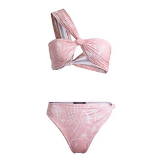 Balmain Maillot de bain imprim&eacute; en Lycra - Femme - Maillots de bain - Rose - Taille: 34 FR