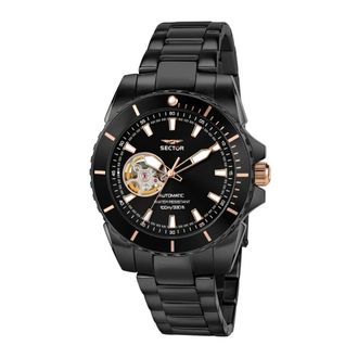 Sector Automatik Herrenuhr Schwarz Edelstahl - - Accessories - Herren - Schwarzk - ONE SIZE