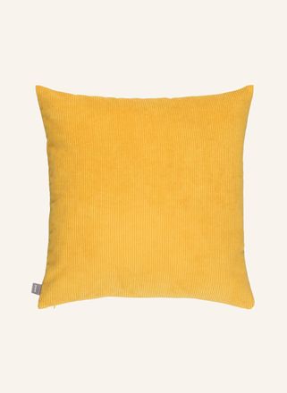 Pad Pad Samt-Dekokissenh&uuml;lle Casual gelb