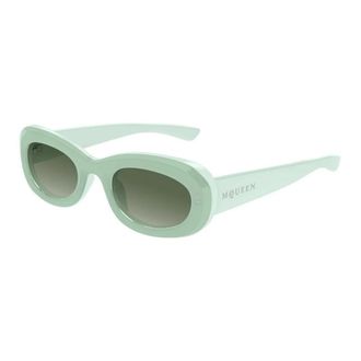 Alexander McQueen Am0527S Sonnenbrille - - Accessories - Damen - Gr&uuml;n - 51 MM