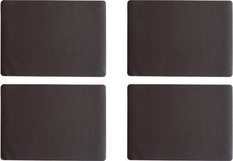 ASA Selection 7804420 Lederoptik Tischset, 46 x 33 cm, Polychlorid, Schoko (4er Pack)