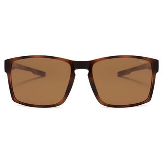 Sojos SJ2600 Lunettes de soleil carrées polarisées, légères, unisexes, avec protection UV400, écaille de tortue / marron, m