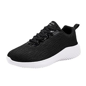 Generic Hommes Chaussures de Sport d&eacute;contract&eacute;es &agrave; Lacets Couleur Unie Course Respirant Fond Souple Baskets Bottes Compens&eacute;es Cach&eacute;es pour Hommes (White, 44)