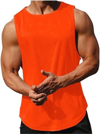 Generic D&eacute;bardeur de sport l&eacute;ger pour homme, couleur unie, &eacute;l&eacute;gant, classique, respirant, confortable, d&eacute;contract&eacute;, sans manches, pour la gym, la course &agrave; pie