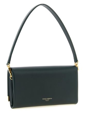 Dolce & Gabbana Womens Bicolor Calfskin Shoulder Bag