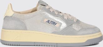 Autry Medalist Low Super Vintage Sneakers aus Leder und Veloursleder mit Used-Effekt