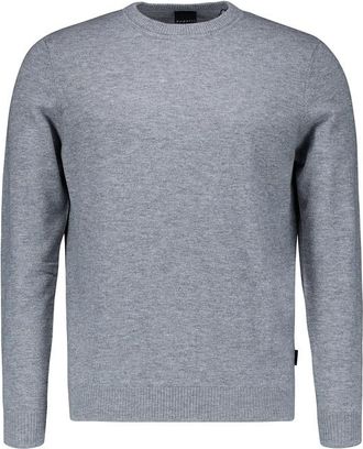 Bugatti Herren Pullover grau unifarben