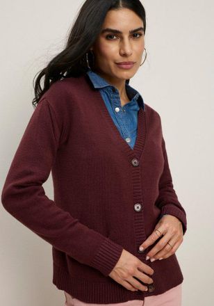 Tamaris Strickjacke mit kurzem Schnitt, aus elastischem Strickmaterial mit Knopfleiste