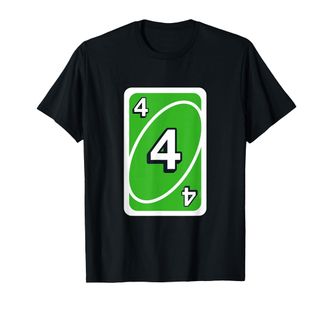 Uno Halloween Green 4 Karte T-Shirt
