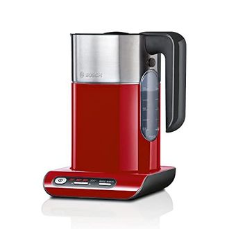 Bosch Bouilloire Styline TWK8614P, arr&ecirc;t automatique, protection contre la surchauffe, s&eacute;lection de la temp&eacute;rature, fonction maintien au chaud, 1,5 l, 2400 