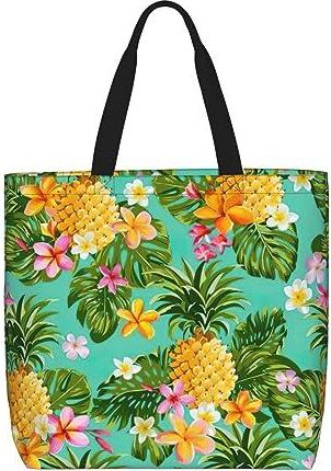 Generic Ananas, Fruit Tropical Sac Fourre-Tout Grand Sacs De Courses L&eacute;ger Sac A Main Femmes Pour Universit&eacute; Shopping Travail