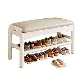 Generic Schuhbank aus Holz, Eingangsbank, Moderne schmale Schuhwechselbank, Schuhregalbank aus Massivholz, kompakter Schuhhocker f&uuml;r Schlafzimmer oder Flur Wo