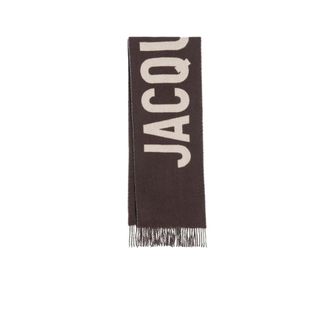 Jacquemus &Eacute;charpe en Laine avec Logo - Femme - Accessoires - Brun - Taille: ONE Size