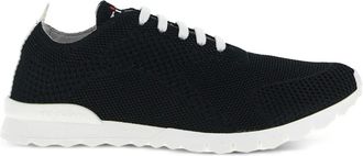 Kiton Sneakers mit Logo-Stickerei - Schwarz