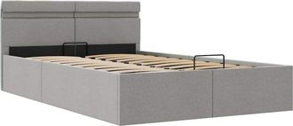 vidaXL Cadre de lit &agrave; rangement hydraulique sans matelas 120x200 cm vidaXL