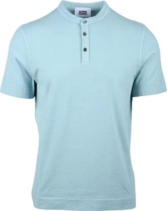 Alpha Studio Homme, Tops, Bleu, Taille: L Serafino T-Shirt