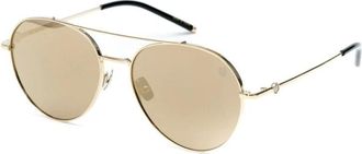 Belstaff Femme, Accessoires, Jaune, Taille: ONE Size Lunettes de soleil en titane dor&eacute; Magnum-Dorado