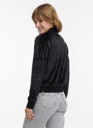 Ragwear Sweatjacke DORON VELVET weiche Samt Optik