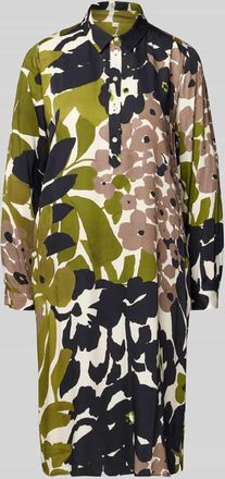 Milano Knielanges Hemdblusenkleid mit kurzer Knopfleiste