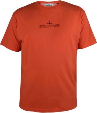 Stone Island Homme, Tops, Orange, Taille: L T-Chemises