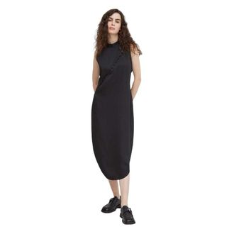 Bruuns Bazaar Asymmetrisches Tageskleid mit Knopfdetails - - Dresses - Damen - Schwarzk - S