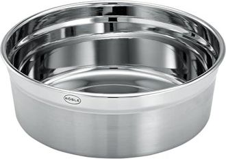 R&ouml;sle FLEXX 2GO Lunchbox Bundle 1,4 L rund, Edelstahl mit Vakuumdeckel aus Glas, aromadicht, mikrowellen- und sp&uuml;lmaschinengeeignet, silber/schwarz