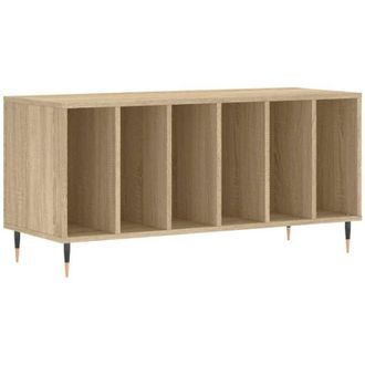 vidaXL Armoire &agrave; disques ch&ecirc;ne sonoma 100x38x48 cm bois ding&eacute;nierie Vidaxl