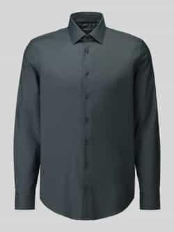 Jake*s Slim Fit Businesshemd mit Kentkragen