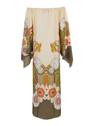 La DoubleJ Womens Long Dress Goddress Multicolour Tech Fabric