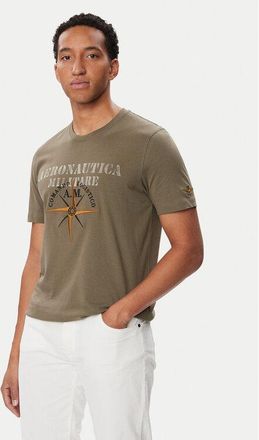 Aeronautica Aeronautica Militare T-Shirt 262TS2582UJ00750 Khakifarben Regular Fit