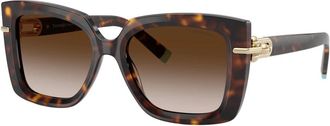 Tiffany & Co. unisex, Accessoires, Brun, Taille: 53 MM Tf4199 Lunettes de soleil