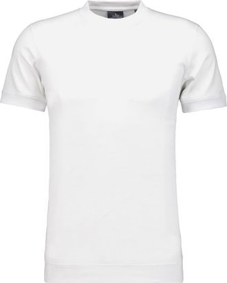 Ragman Herren Pima T-Shirt Rundhals mit Bündchen Weiss-006, XXL