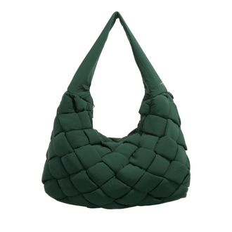 Liebeskind Liebeskind Berlin Hobo Bags - Bo Plain Weaved Nylon Hobo Bag L - Gr. unisize - in Gr&uuml;n - f&uuml;r Damen