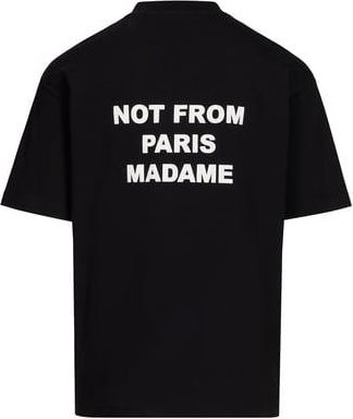 Dr&ocirc;le de Monsieur T-Shirt amples&eacute;rigraphi&eacute; en coton