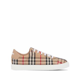 Burberry Check Lace-up Sneakers