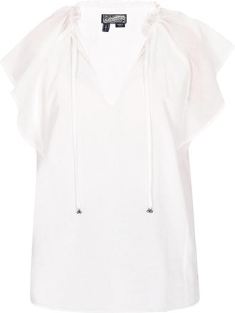 Dreimaster Dreimaster Bluse Frauen Wei&szlig;