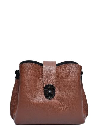 Luisa Vannini Kastanienbraun Rindsledertasche