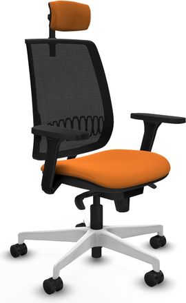 Piqueras y Crespo Drehstuhl mit Alarm-Armen, h&ouml;henverstellbare Lendenwirbelst&uuml;tze und h&ouml;henverstellbares Kopfteil und Neigungsverstellung, ausgestattet mit 5 Positionen